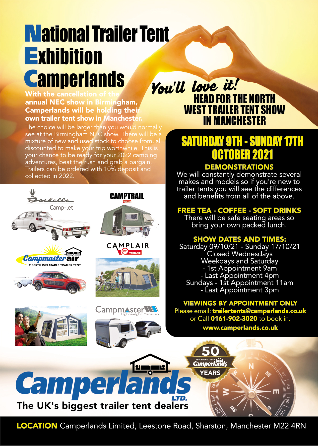 Camp-let Basic and Basic Plus Trailer Tents