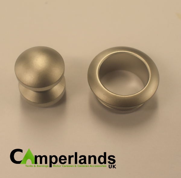 Mini Button Lock & Collar (Nickel)