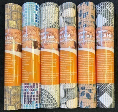 Non slip adhesive pads for shower store